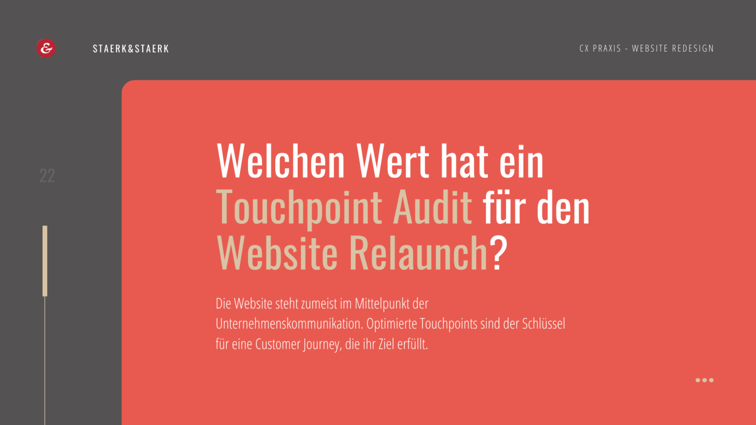 Beispiel Touchpoint Analyse - Staerk CX Management