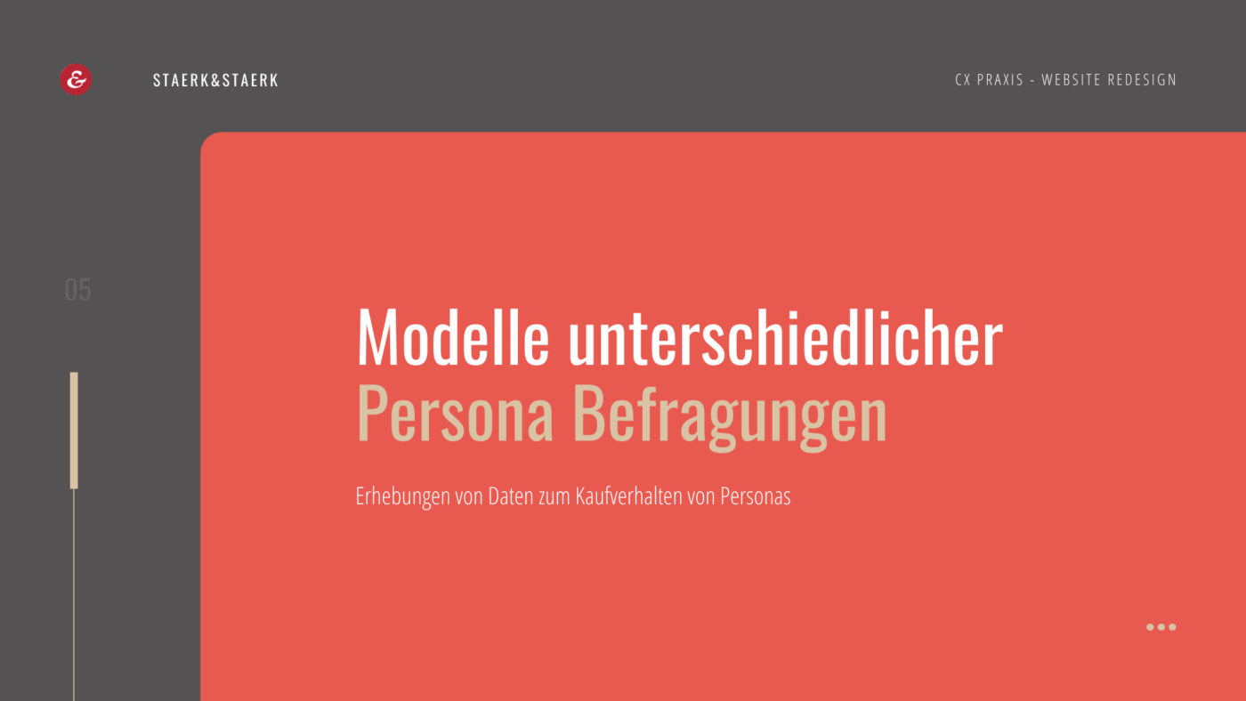 Persona Interview - Staerk CX Management